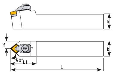 Porte outil de tournage DCMNN 2020 K12 External Turning Holder