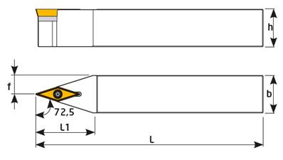 Porte outil de tournage SVVCN 2020 K16 External Turning Holder